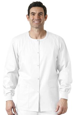 Men's Solid Scrub Jackets - Medical & Nursing - AllHeart