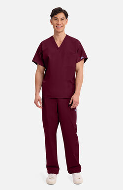 Unisex Wine Colored Scrubs | AllHeart