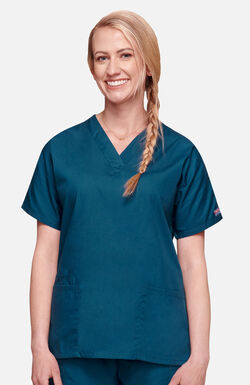 Women's Solid Color Scrub Tops & Unisex Scrubs | AllHeart