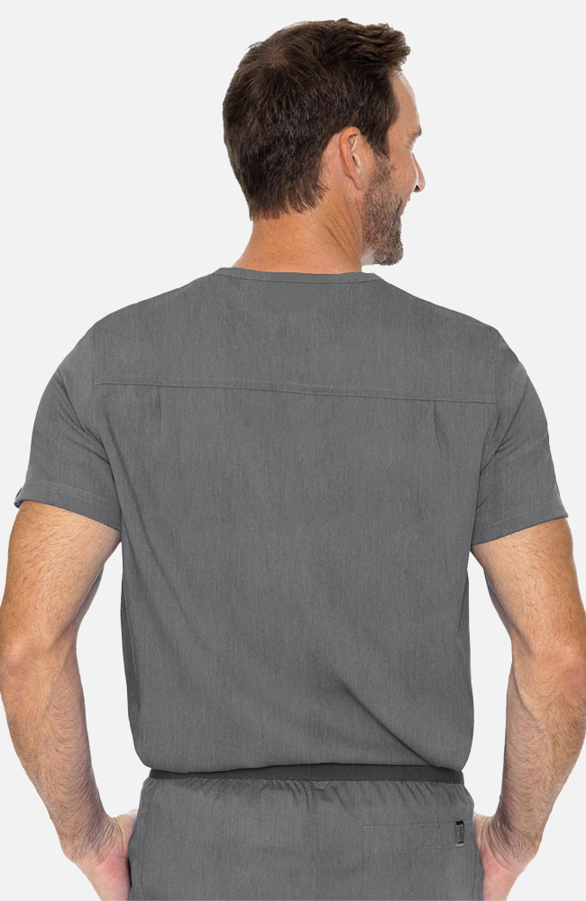 RothWear by Med Couture Men's Cadence V-Neck Solid Scrub Top | AllHeart.com