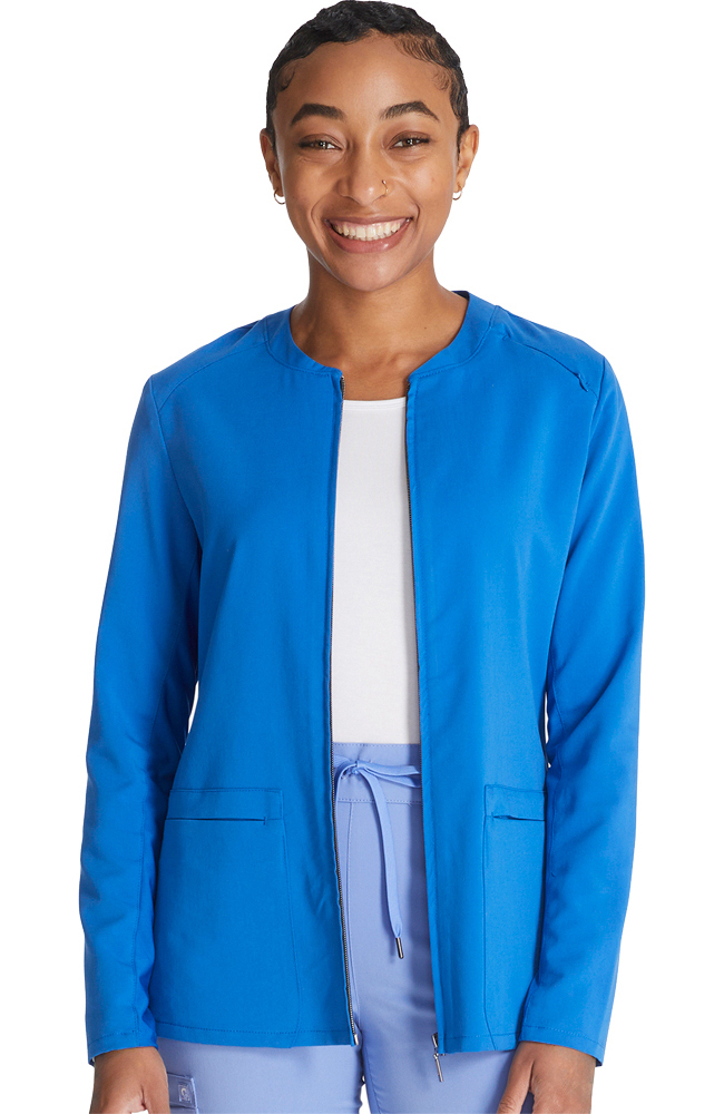 Women's 2 Pocket Zip Front Scrub Jacket | AllHeart.com