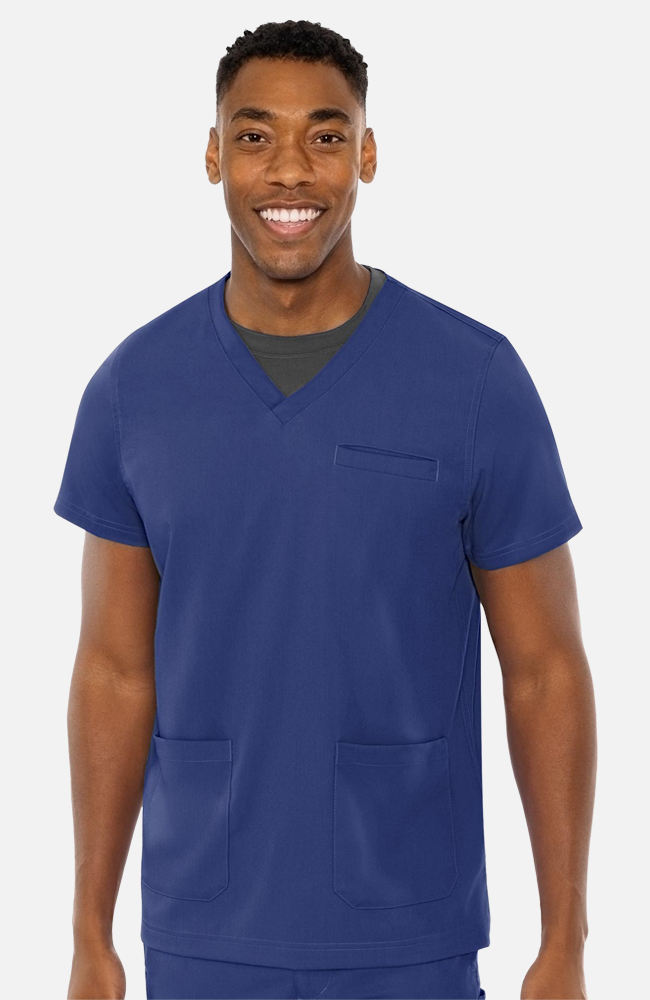 RothWear by Med Couture Men's Wescott V-Neck Solid Scrub Top | AllHeart.com