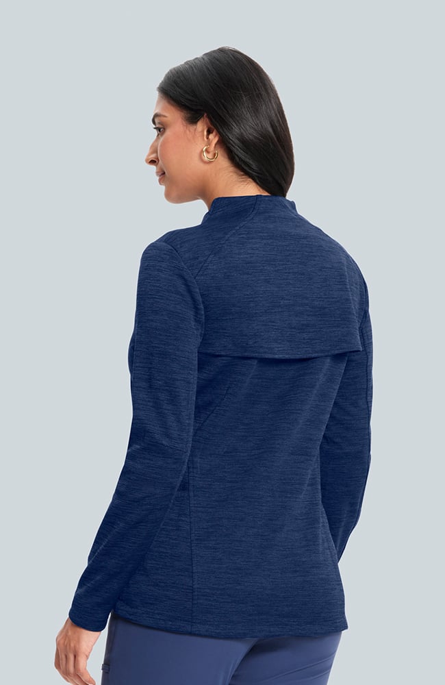 Medelita Women's Ionic Heathered Solid Scrub Jacket | AllHeart.com