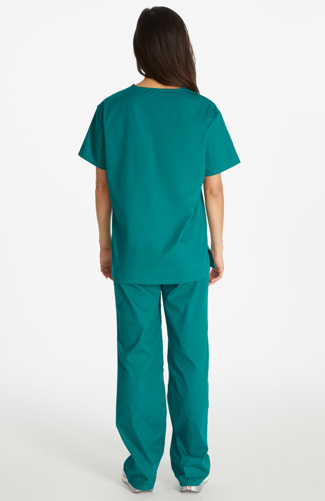 Unisex Scrub Set: V-Neck Top & Drawstring Pant | AllHeart.com