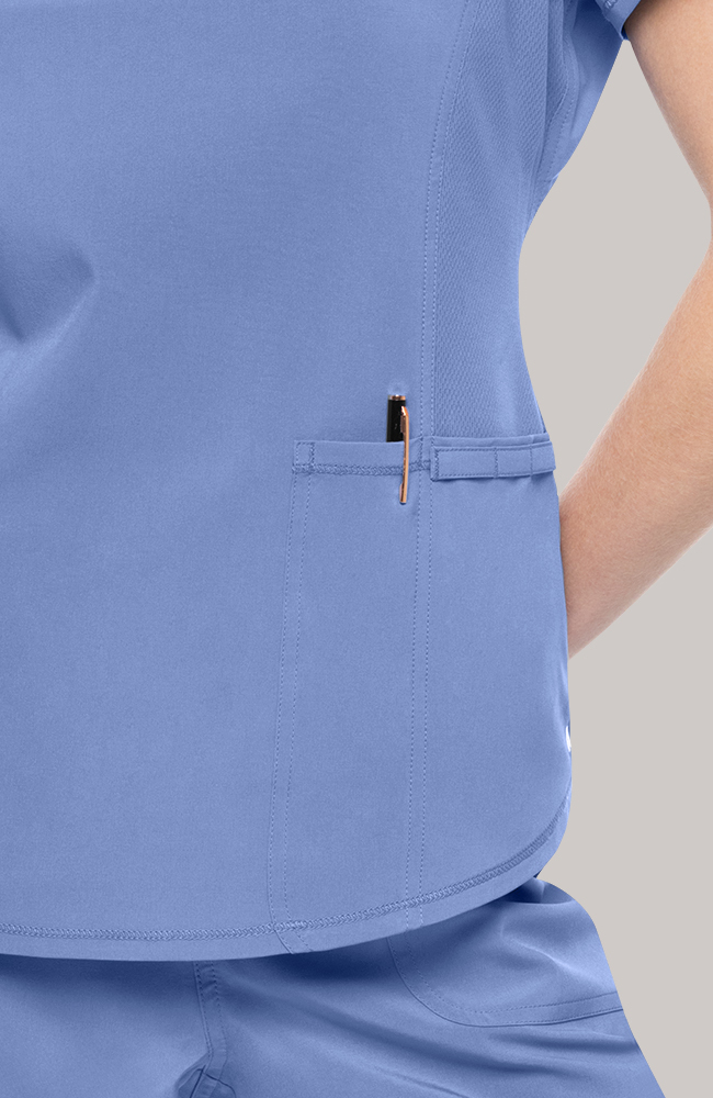 Women's Layered V-Neck Scrub Top | AllHeart.com